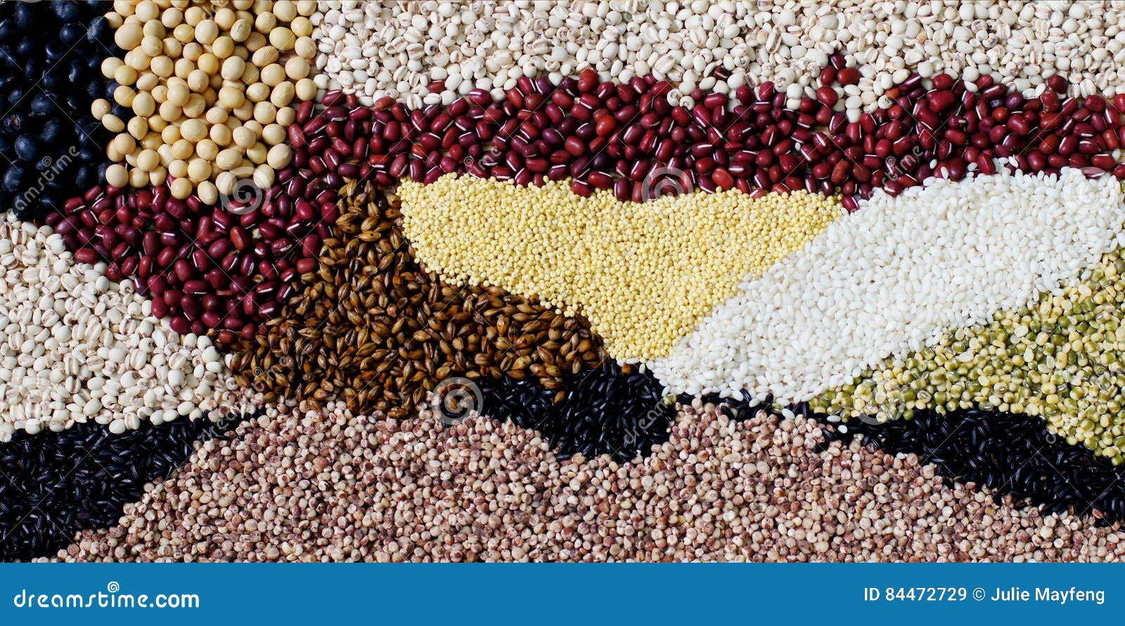 Mixed Colorful Grains Background Image Stock Image - Image of colorful ...