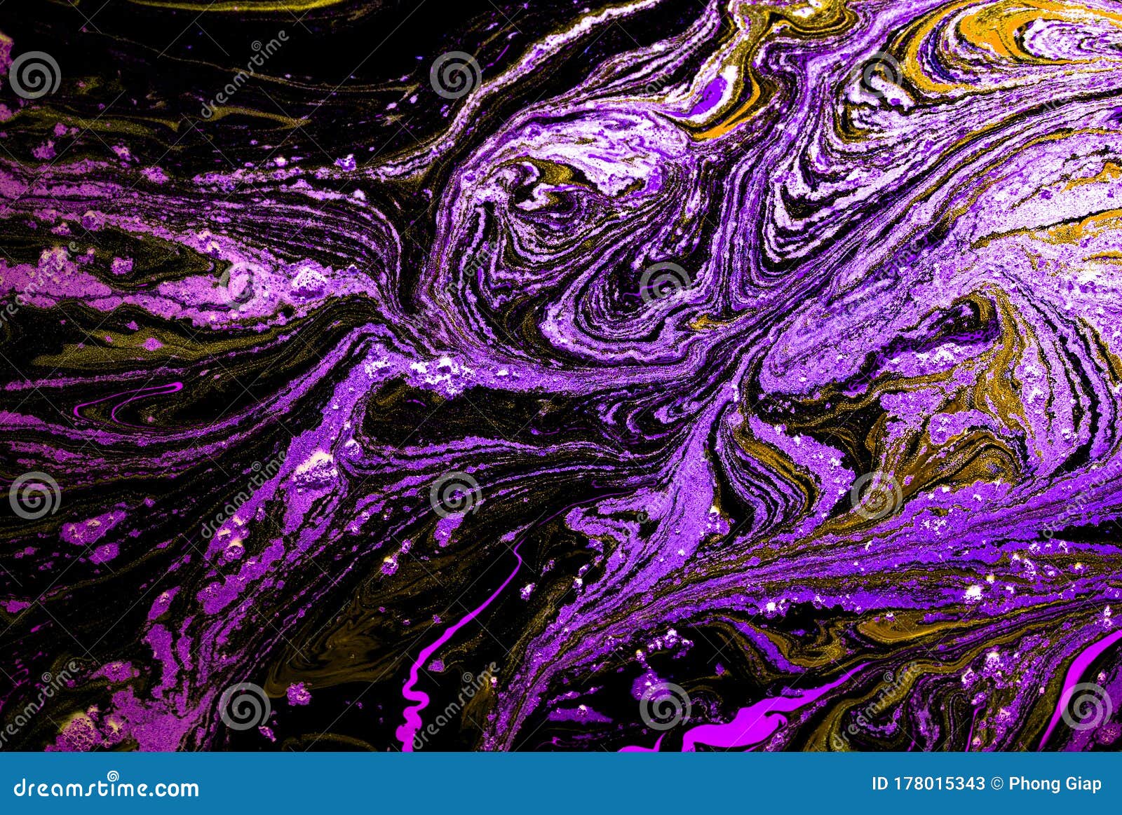 Mixed Colorful Inks Background. Abstract Paint Texture. Acrylic, Liquid ...