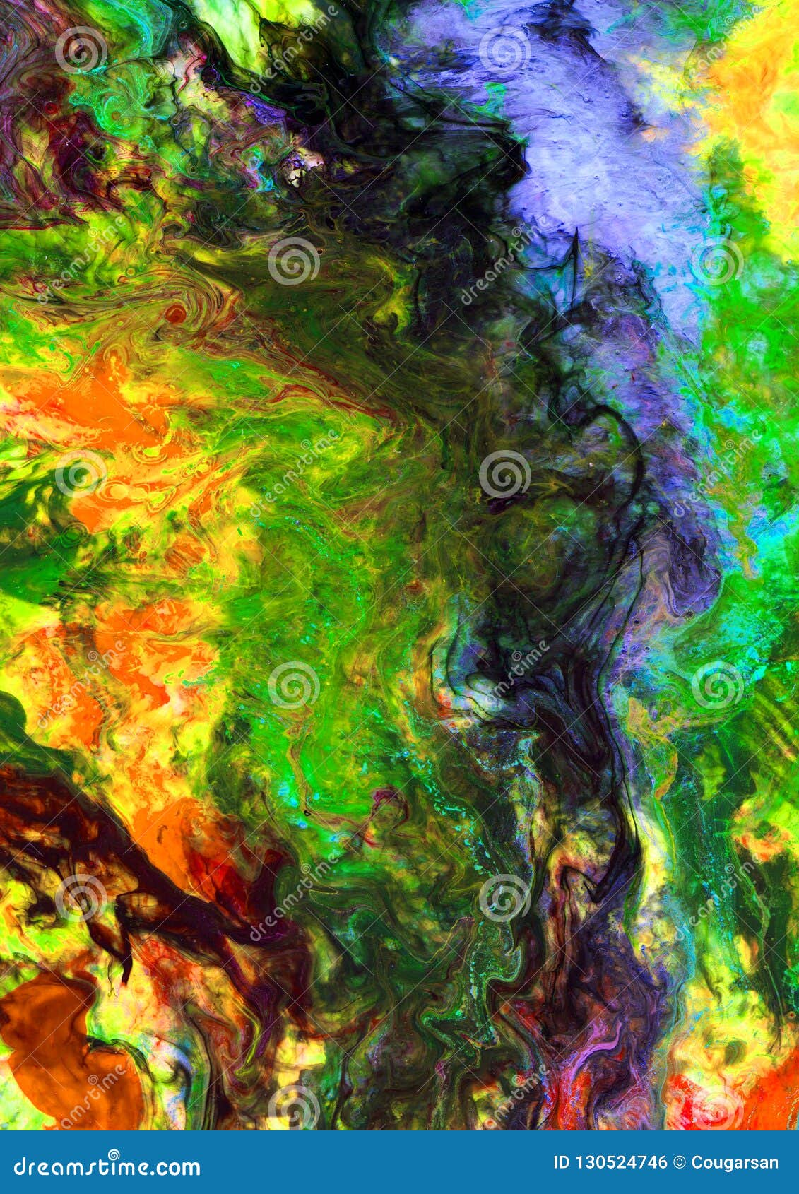 Mixed Colorful Shocking Ink Brush Design Paper Background Stock ...