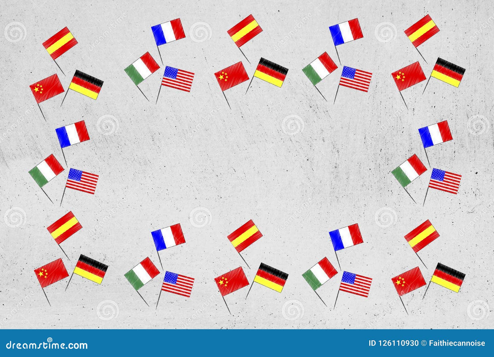 International Flags Border
