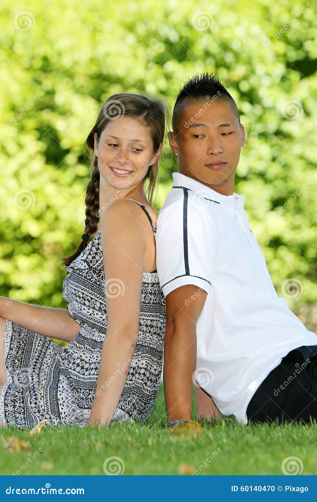 Mixed Couple stock photo. Image of complicity, smile - 60140470