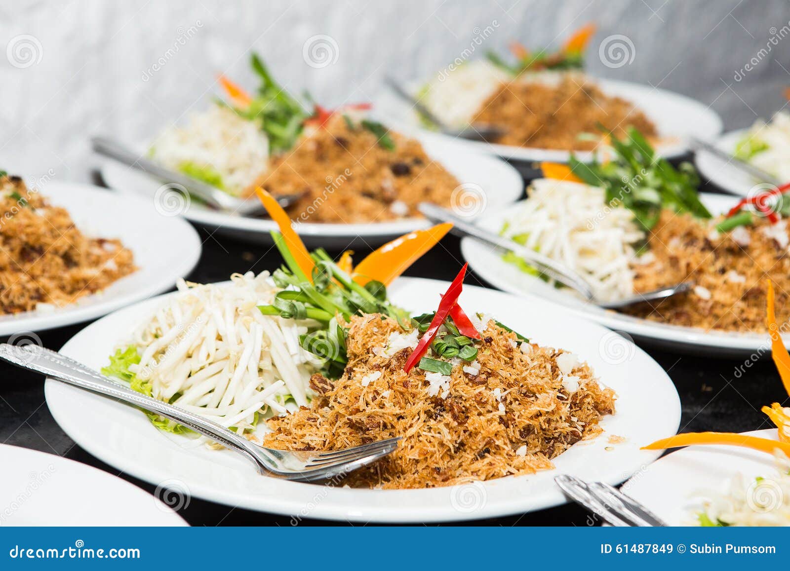 Mixed Crispy Rice Noodle stock image. Image of sweet - 61487849
