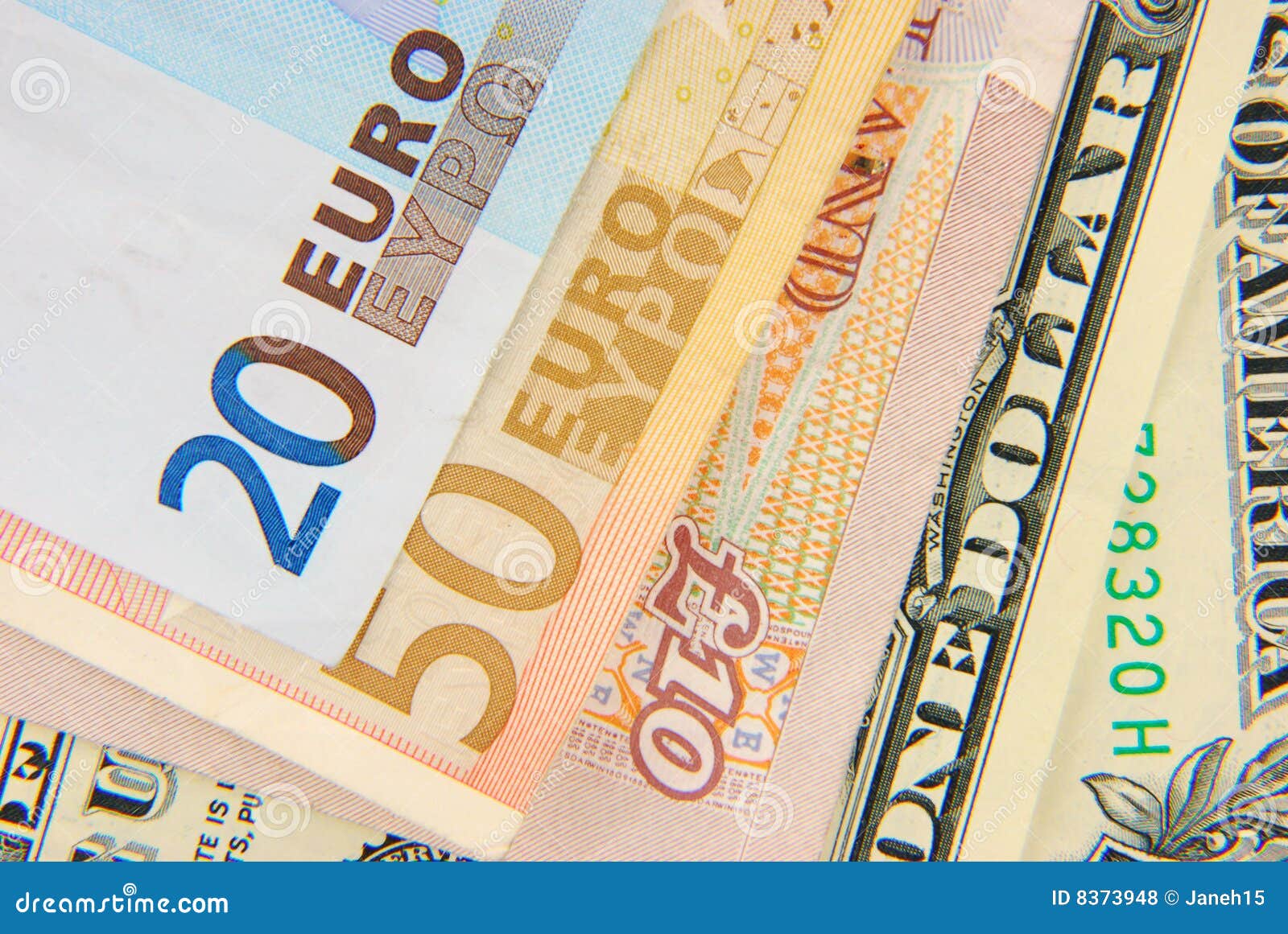 Mixed currency notes stock photo. Image of objects, finance - 8373948