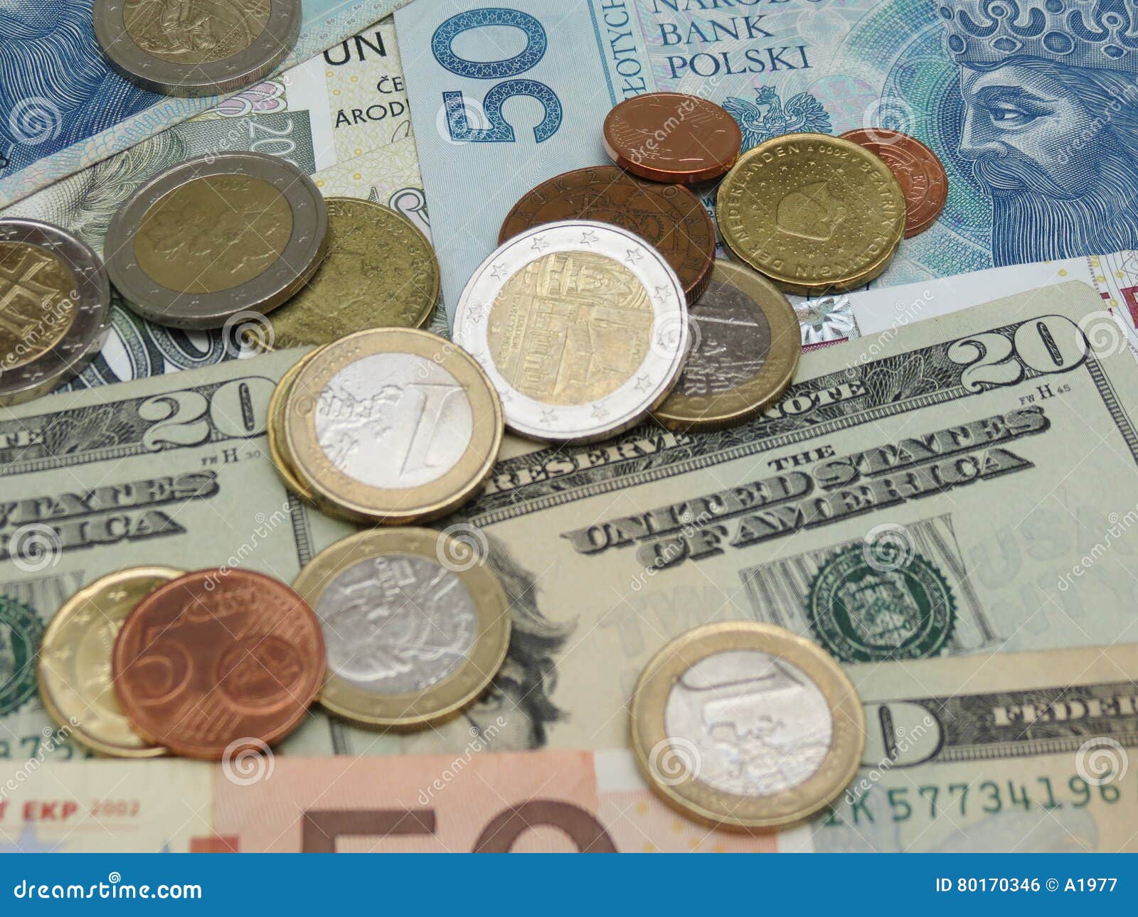 Mixed currency notes stock photo. Image of banknotes - 80170346