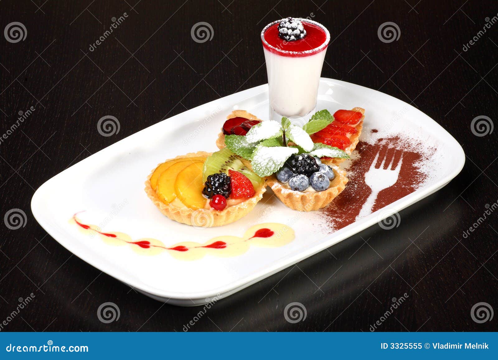 Mixed desert plate stock image. Image of glass, delicacy - 3325555