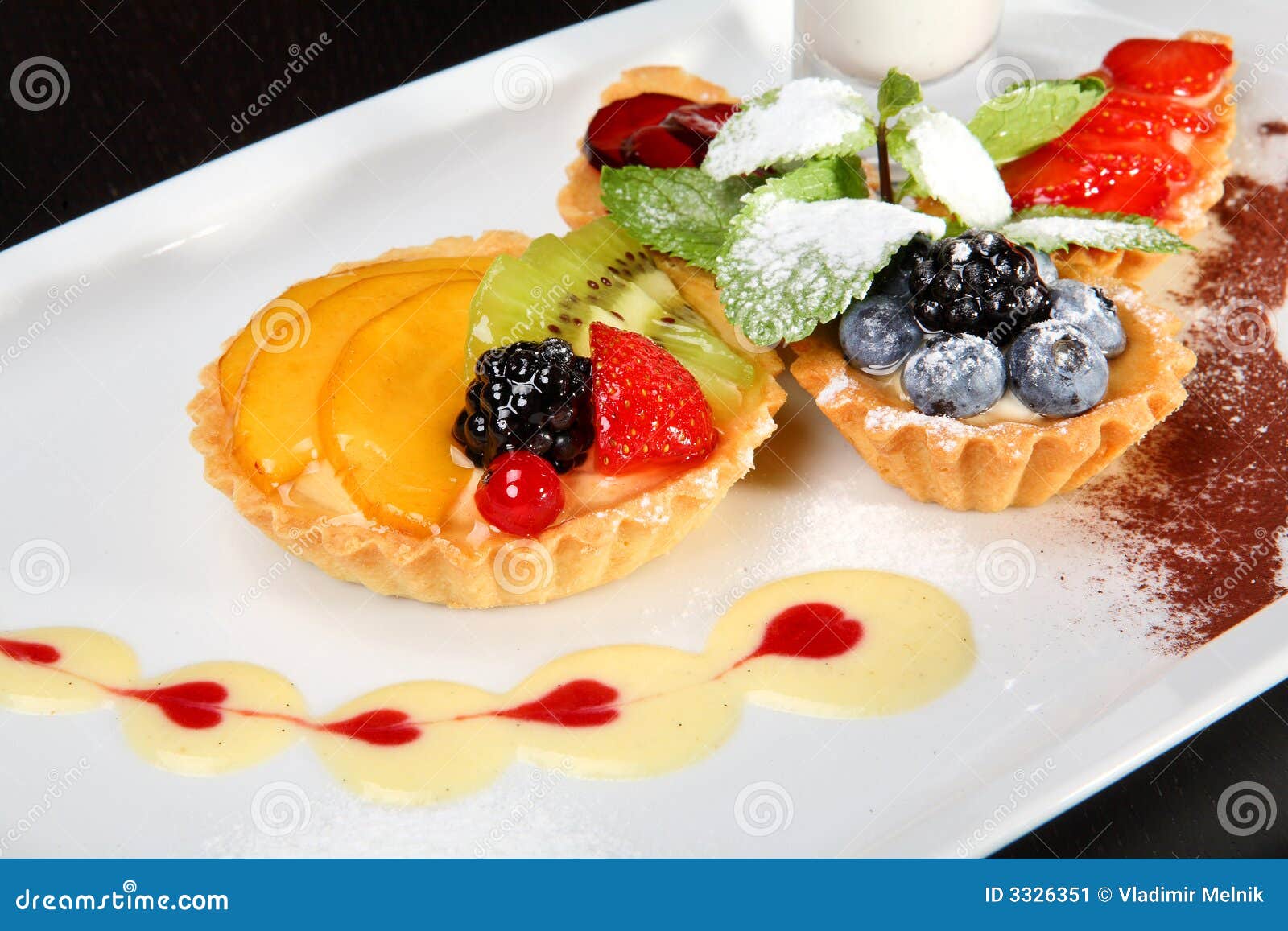 Mixed desert plate stock image. Image of restaurant, pineapple - 3326351