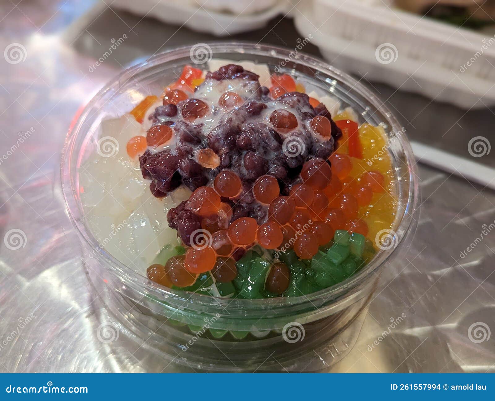 Mixed Dessert Red Beans Jelly Mango Stock Photo - Image of produce ...