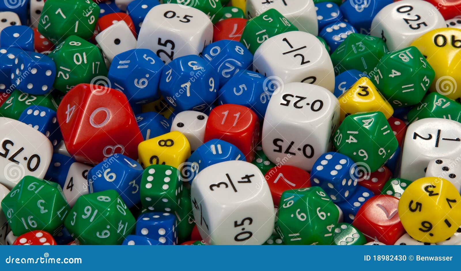 Mixed Dice stock photo. Image of chance, dice, faces - 18982430