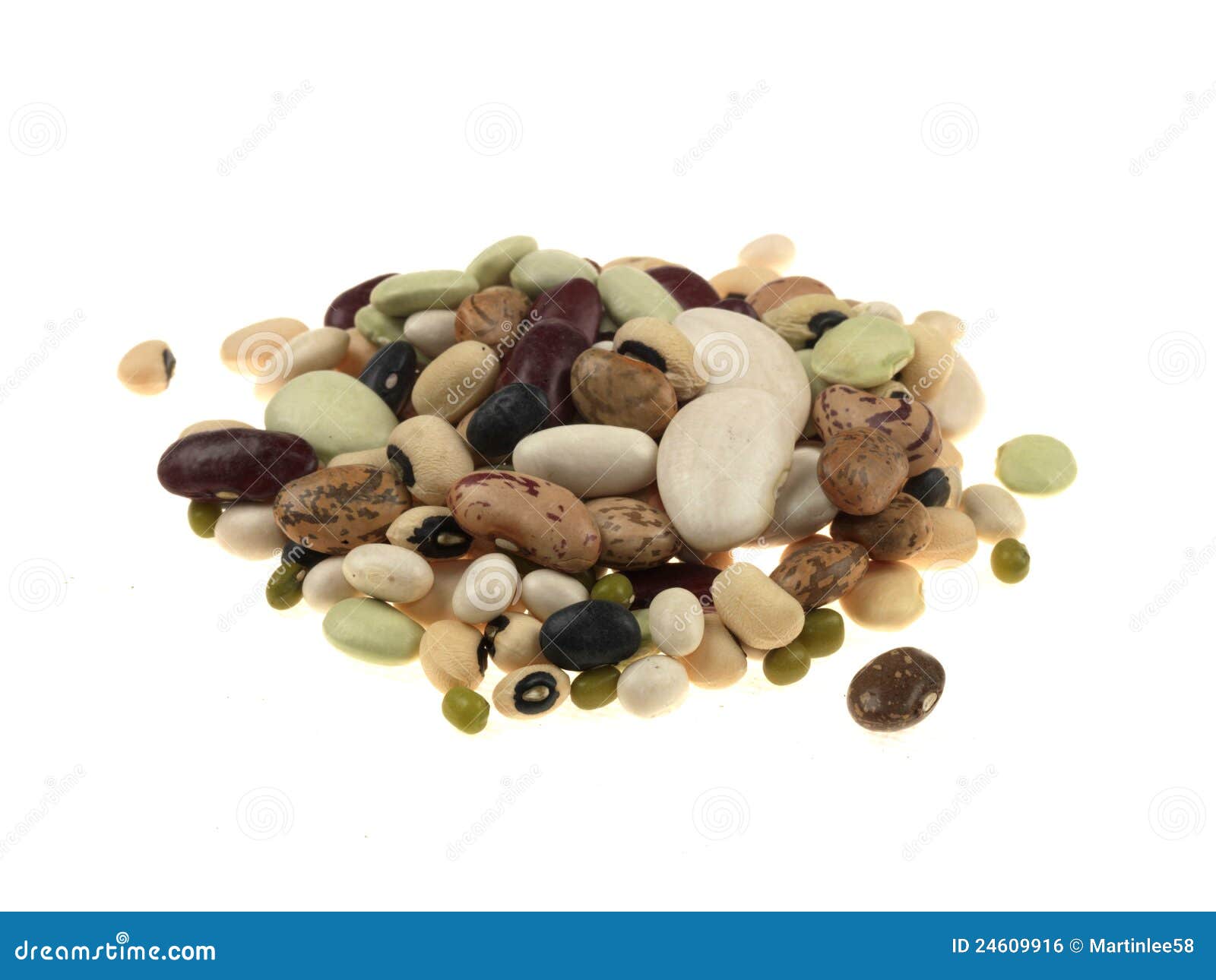 Mixed Dried Beans stock photo. Image of soup, handful - 24609916