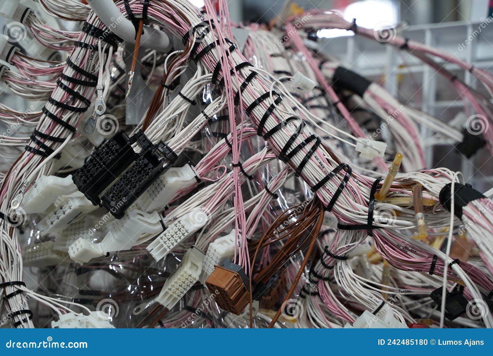 Mixed Electrical Cables and Sockets Stock Photo - Image of cable ...