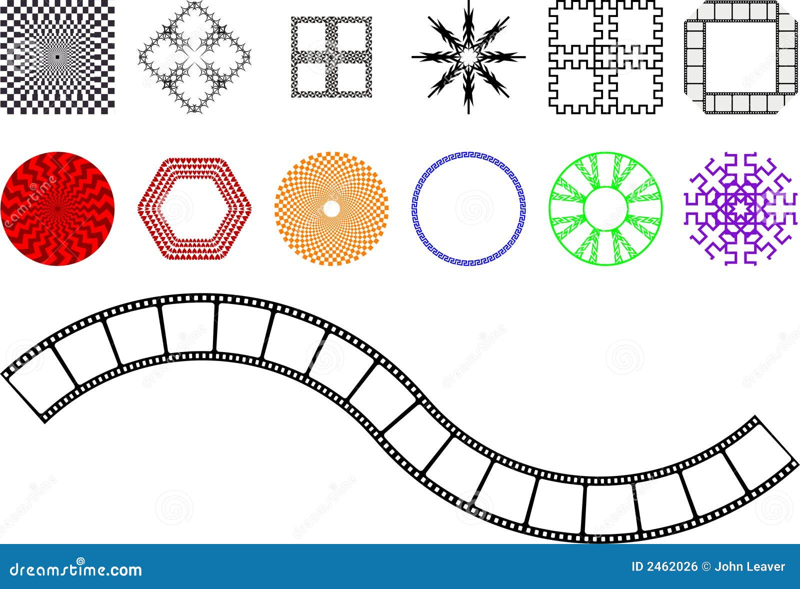 Mixed elements stock vector. Illustration of abstract - 2462026