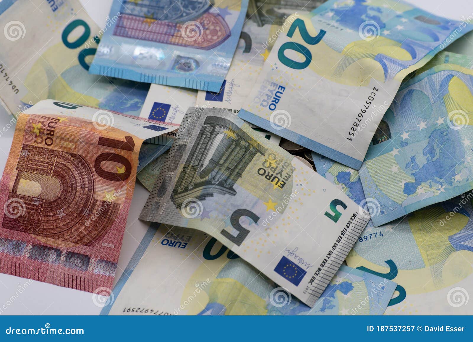 Mixed Euro Notes Side by Side Stock Image - Image of rich, banknotes ...