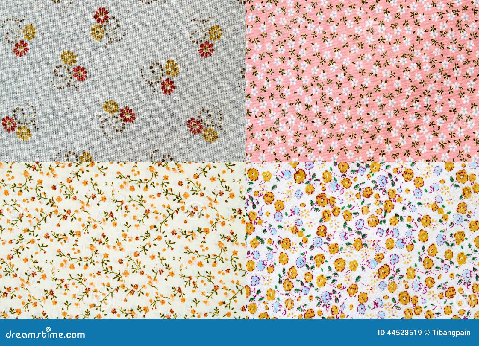 Mixed Fabric stock image. Image of botanical, decoration - 44528519