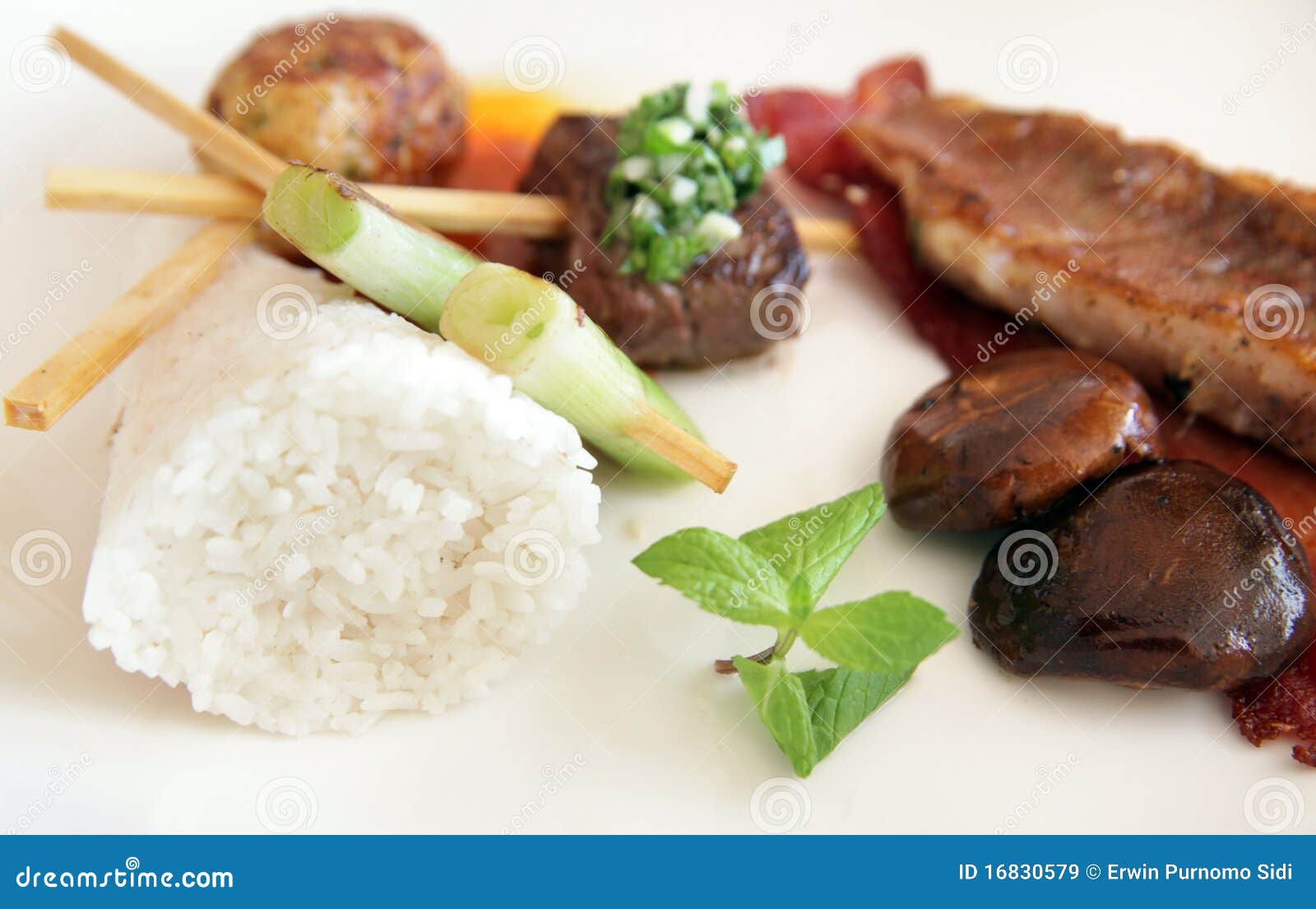 Mixed food stock image. Image of mixed, meat, fried, white - 16830579