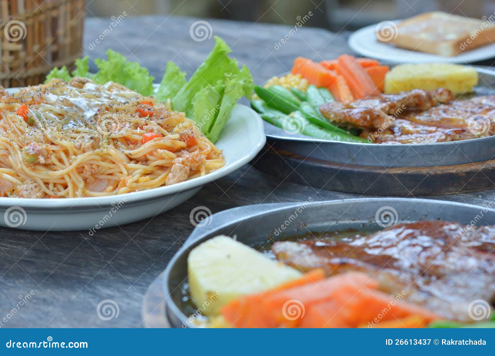 Mixed food stock image. Image of meal, gourmet, food - 26613437