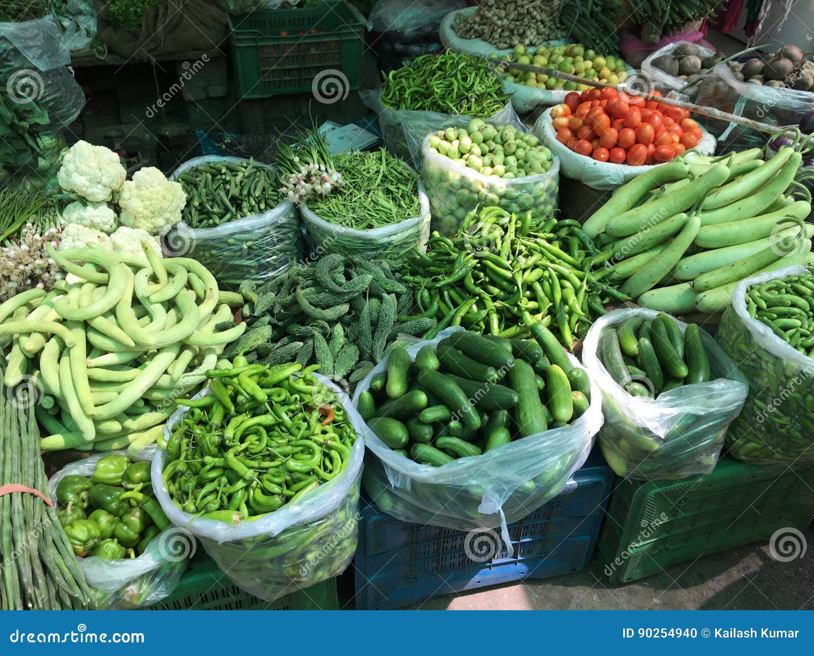 Mixed Fresh Green Vegetables Stock Photo - Image of fiber, asparagus ...