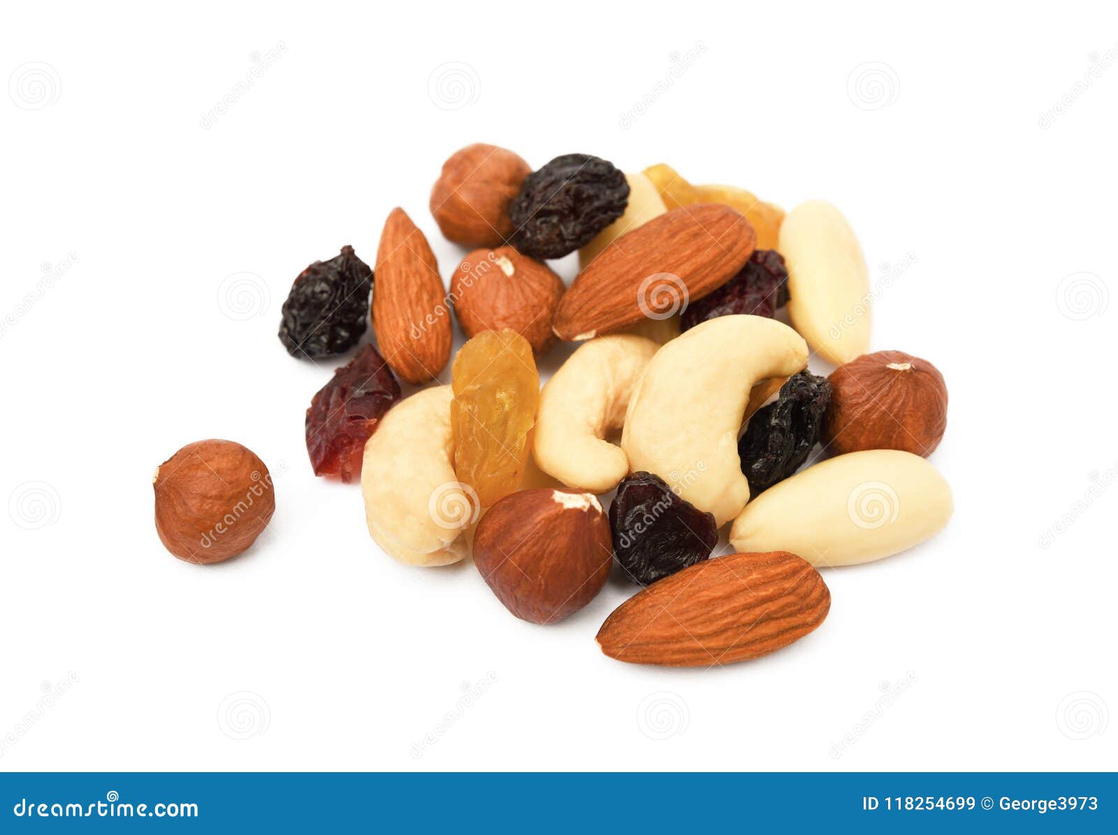 Mixed Fresh Nuts and Raisins Stock Image - Image of raisin, closeup ...