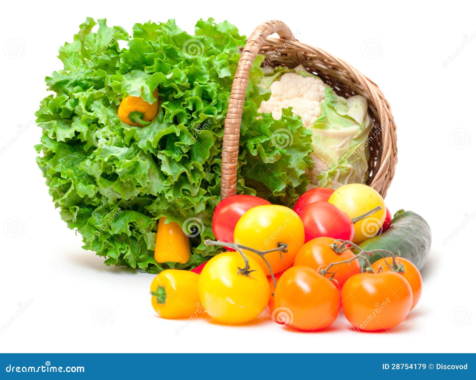 Mixed Fresh Vegetables in Basket Stock Image - Image of abundance ...