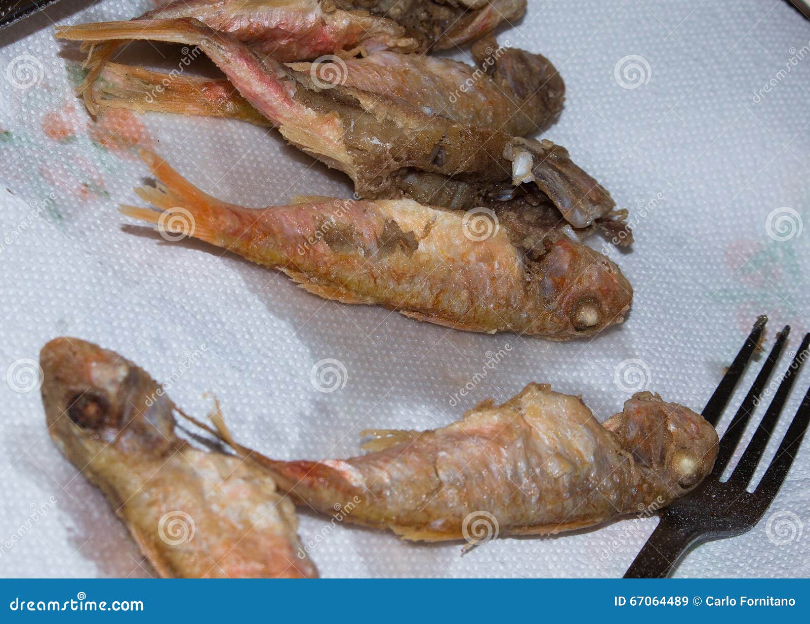 Mixed fried fish stock image. Image of frying, mixed - 67064489