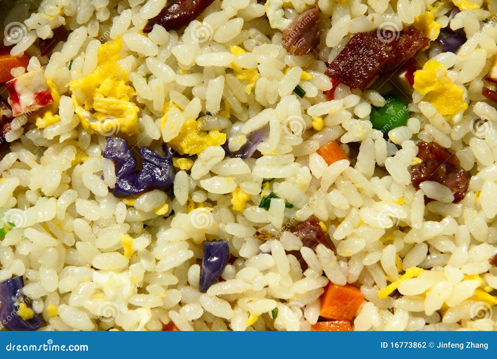 Mixed fried rice stock photo. Image of amethyst, beef - 16773862