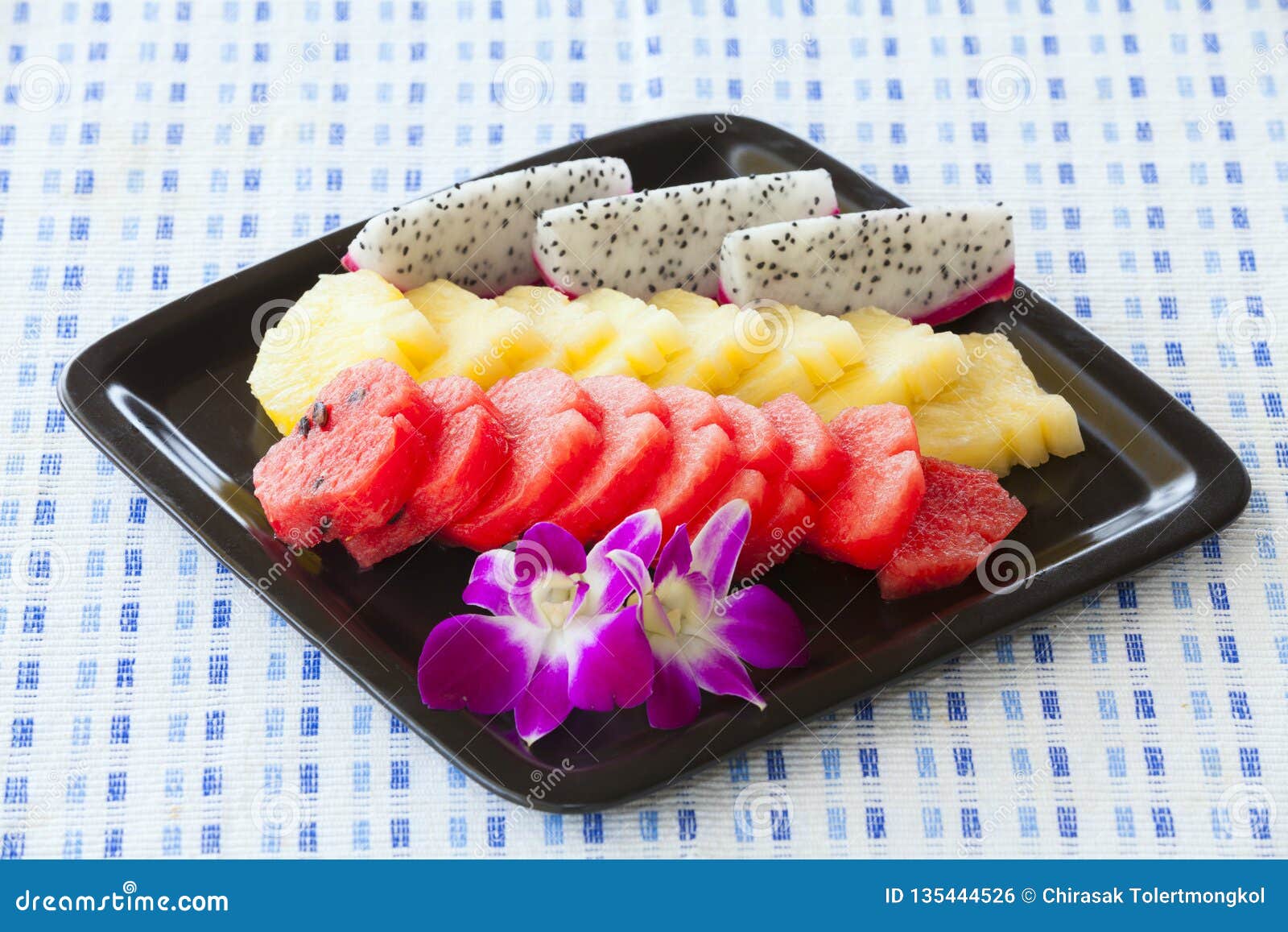 Mixed Fruit stock photo. Image of serve, hotel, dinner - 135444526