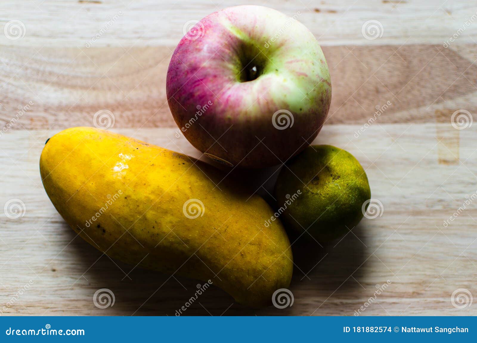 Mixed Fruit Mango Apple Orange Stock Photo - Image of apple, mixed ...