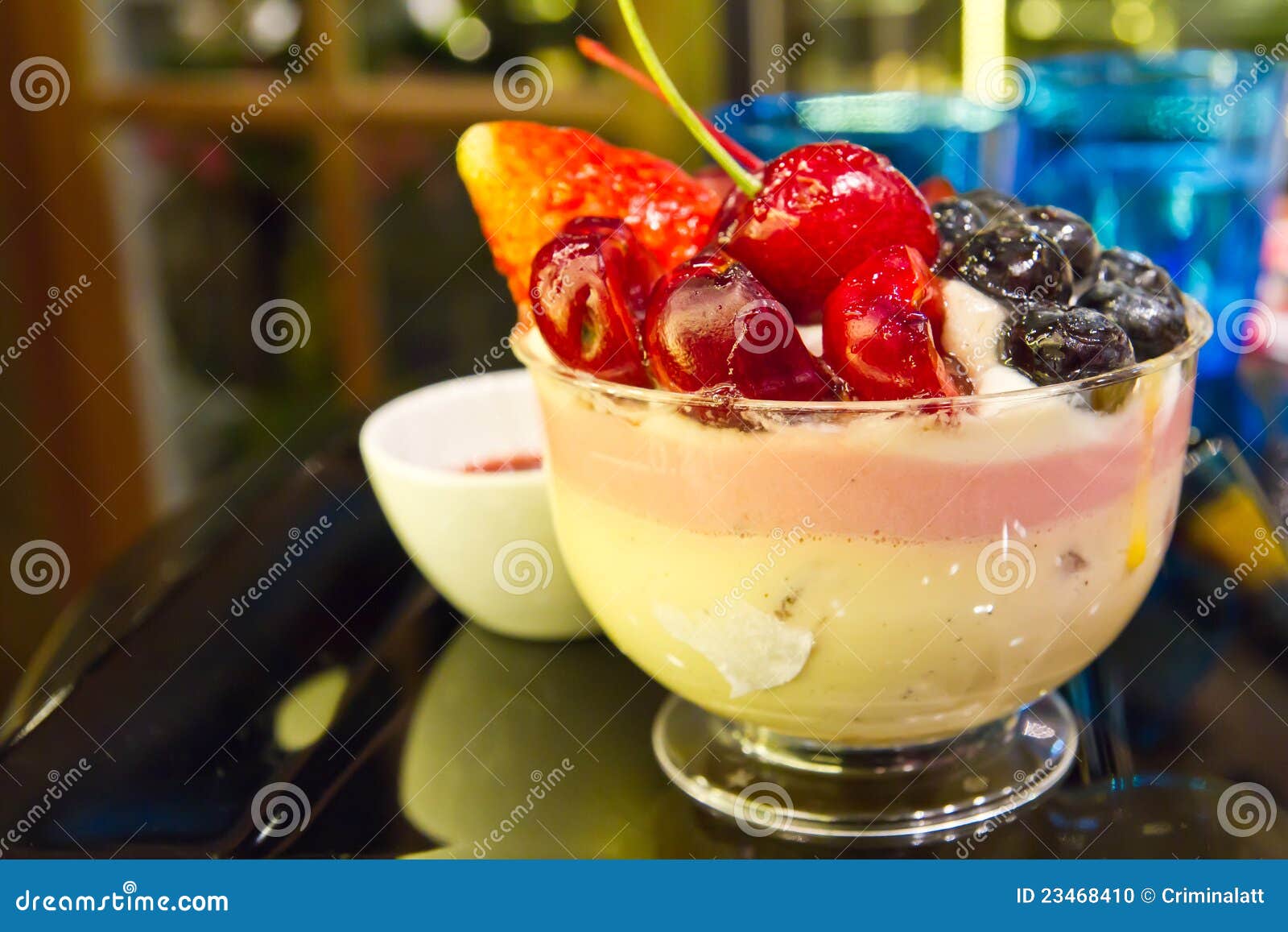 Mixed fruit mousse cake stock photo. Image of delicious - 23468410