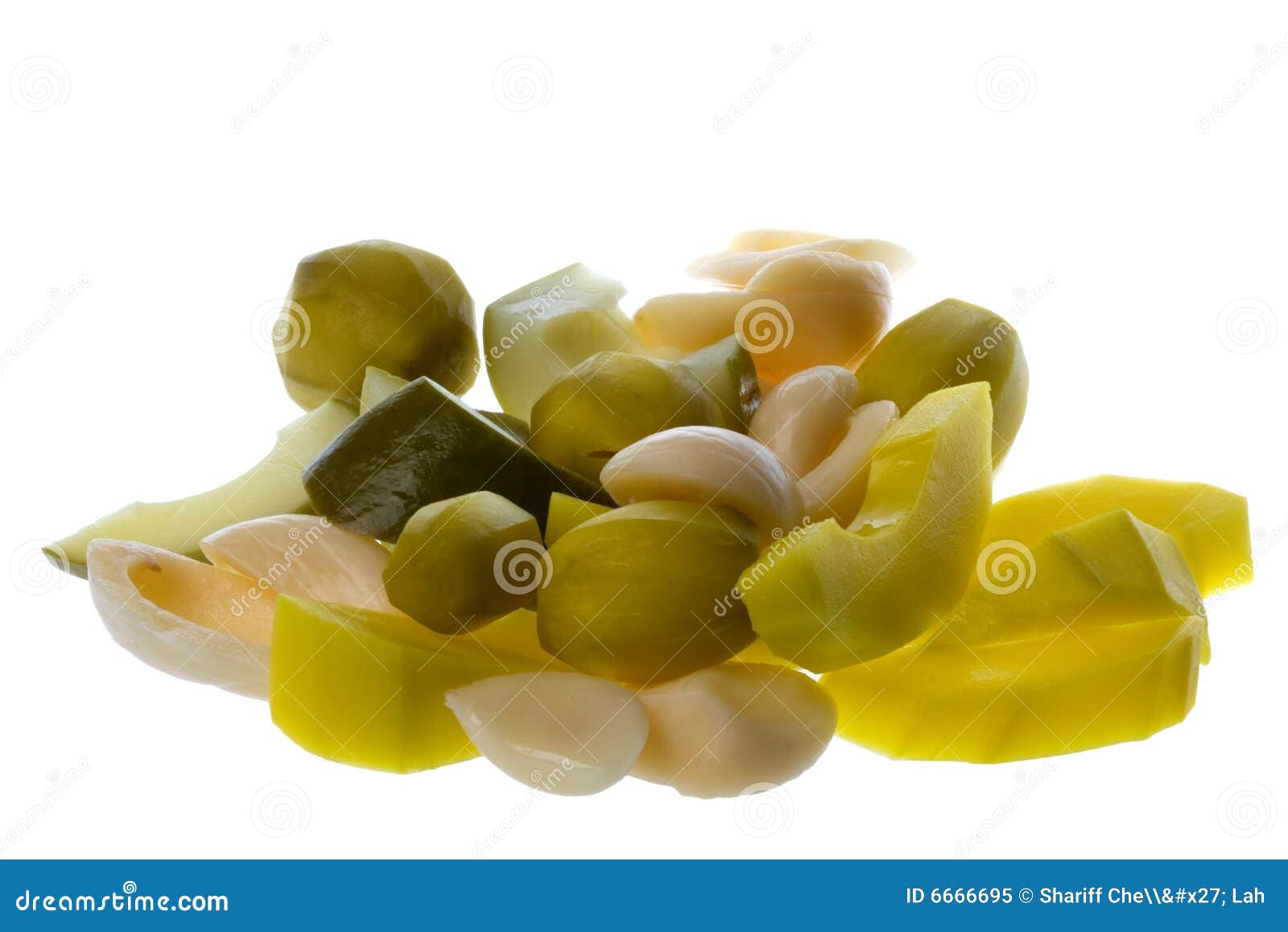Mixed Fruit Pickles Isolated Stock Image - Image of close, vegetable ...