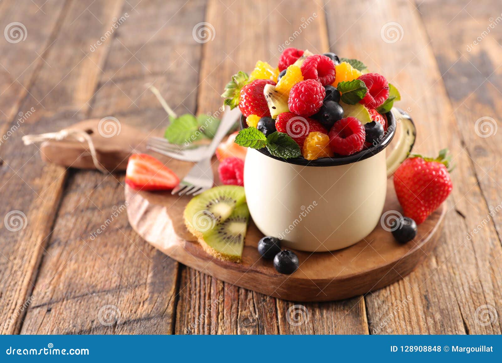 Mixed fruit salad stock photo. Image of fruit, fresh - 128908848