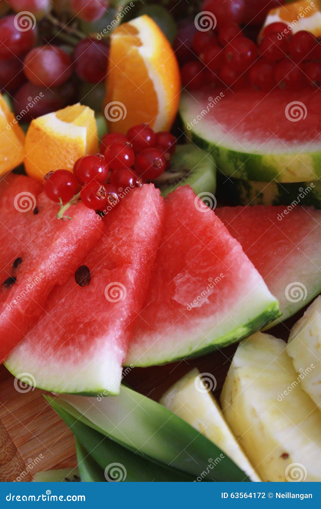 Mixed fruit selection stock photo. Image of platter, fresh - 63564172