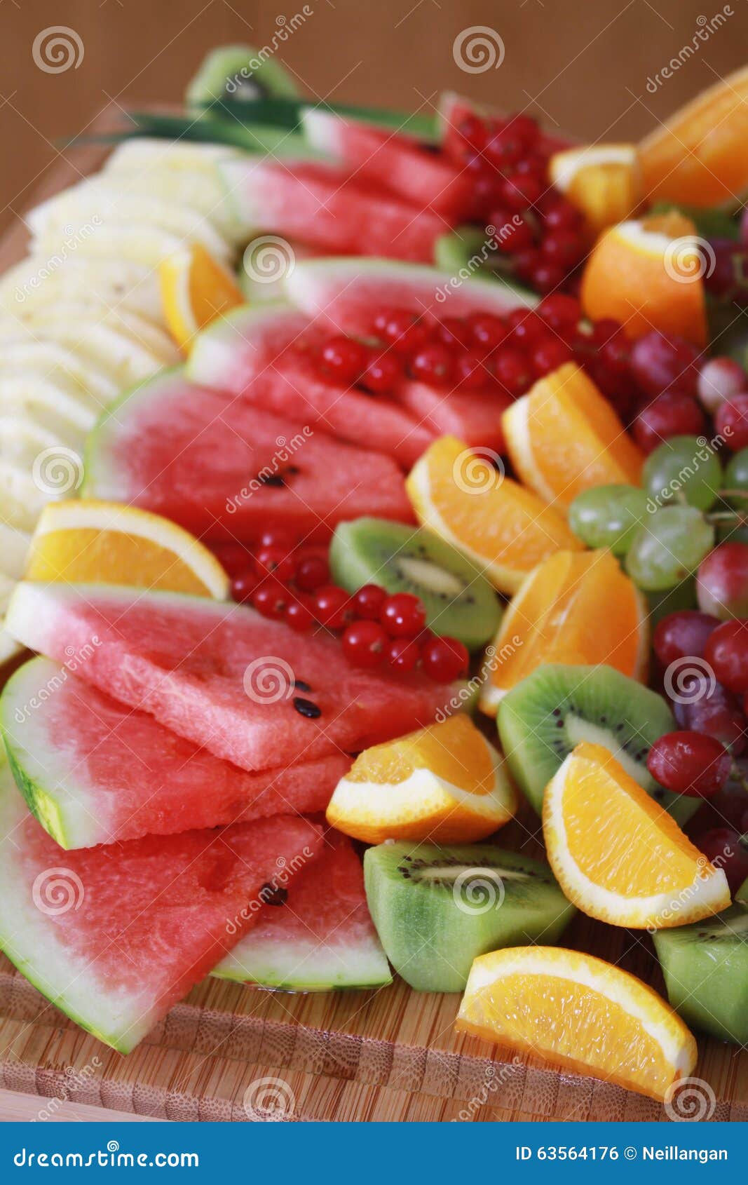 Mixed fruit selection stock photo. Image of fruit, platter - 63564176