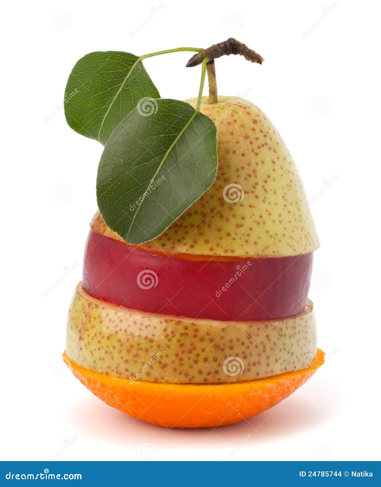 Mixed fruit slices stock photo. Image of portion, perfect - 24785744