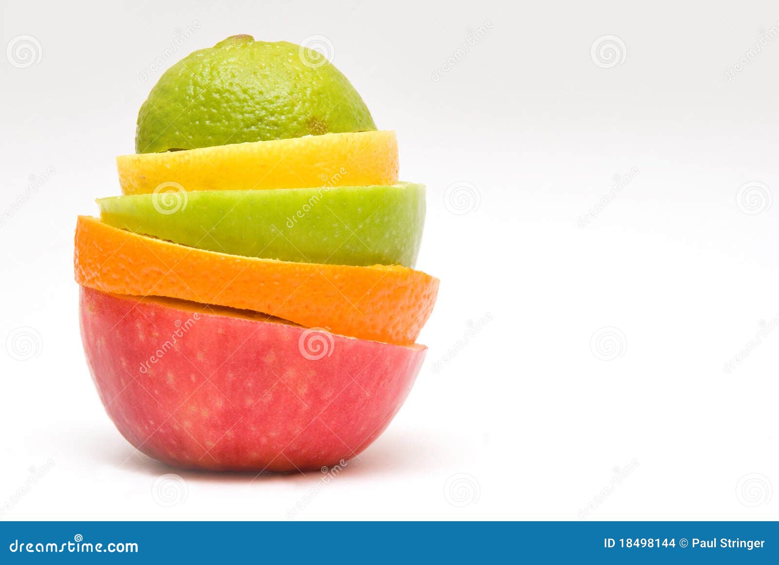 Mixed Fruit on a White Background Stock Photo - Image of fresh, good ...