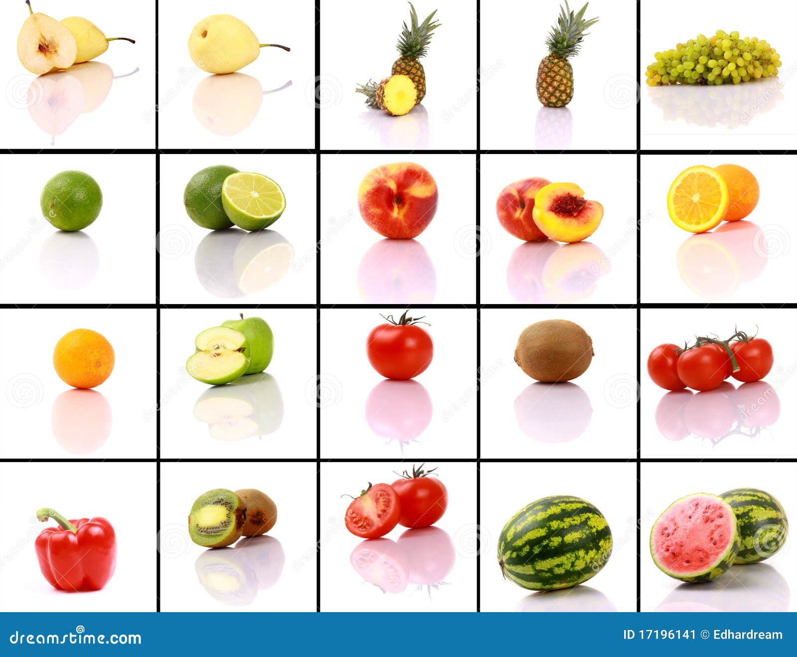 Mixed fruits collection stock image. Image of food, exotic - 17196141