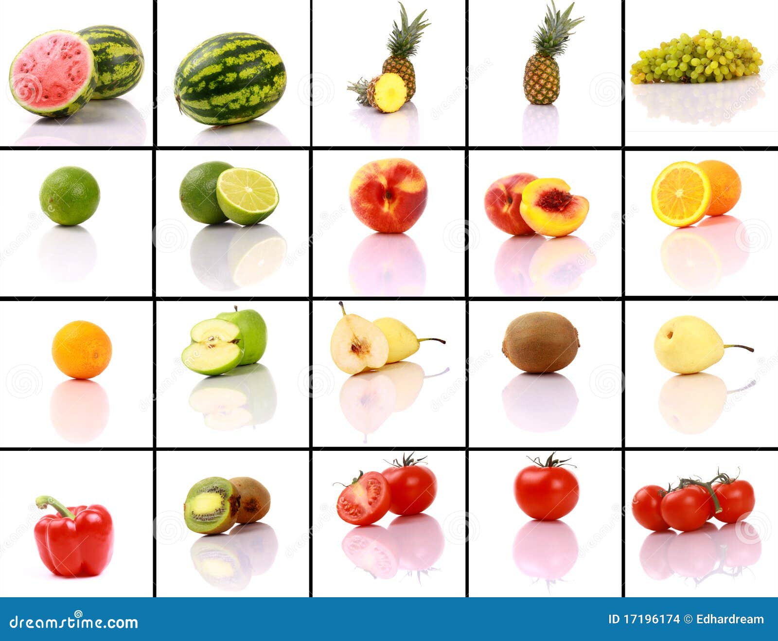Mixed fruits collection stock photo. Image of litchi - 17196174