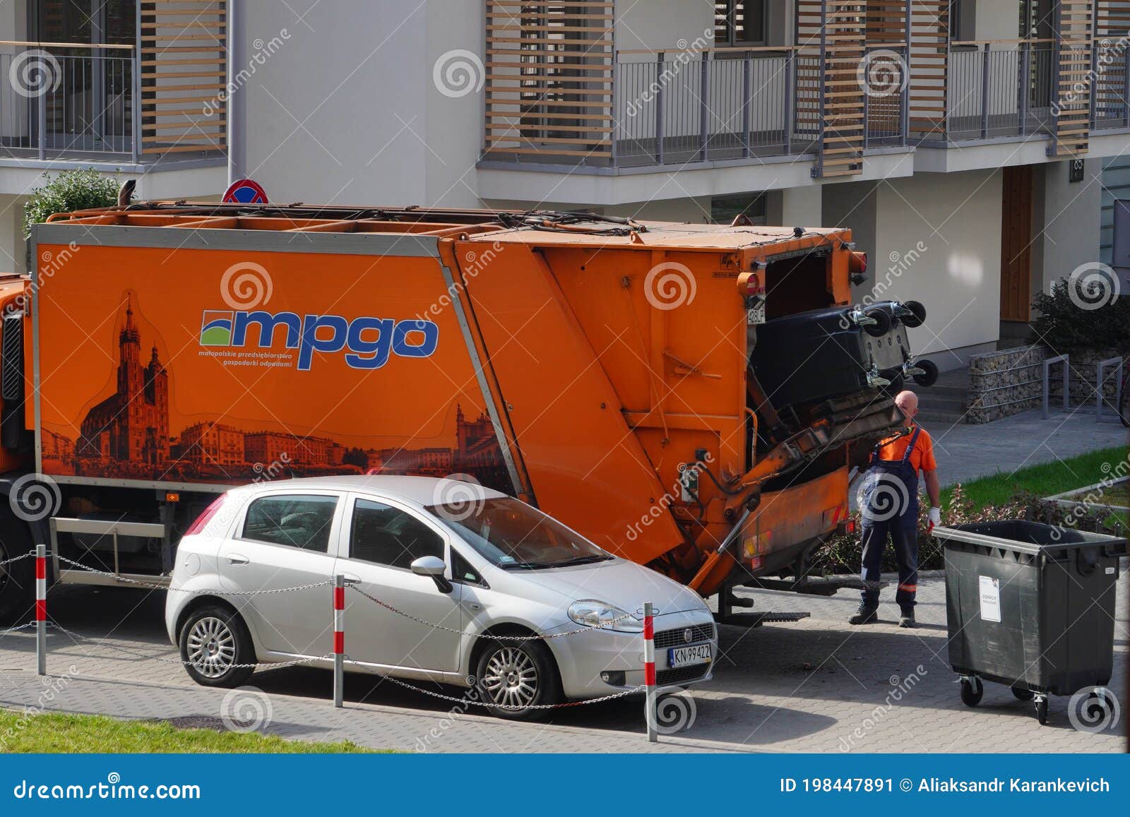 Mixed Garbage in Large Quantities in the Construction Container ...