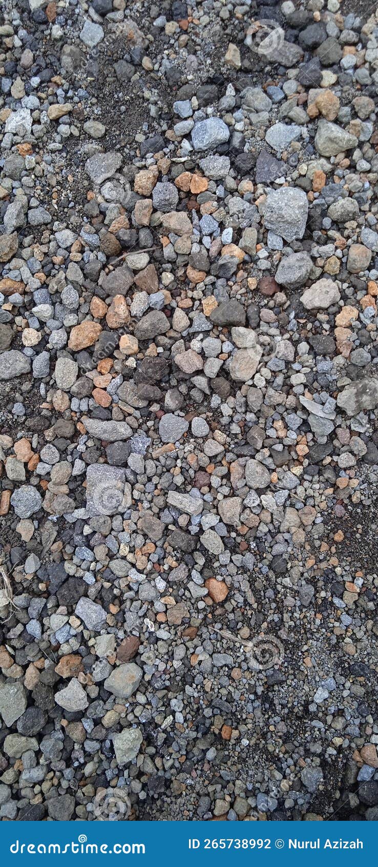 Mixed Gravel Stones Scattered on the Ground Stock Photo - Image of ...