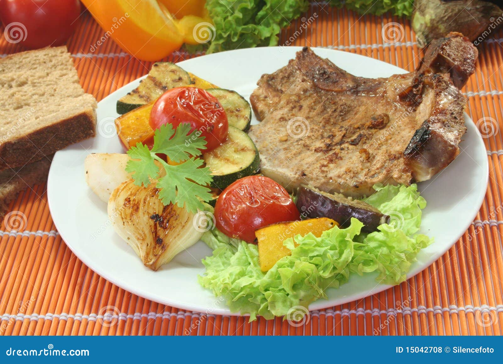 Mixed grill stock photo. Image of slice, pieces, peppers - 15042708