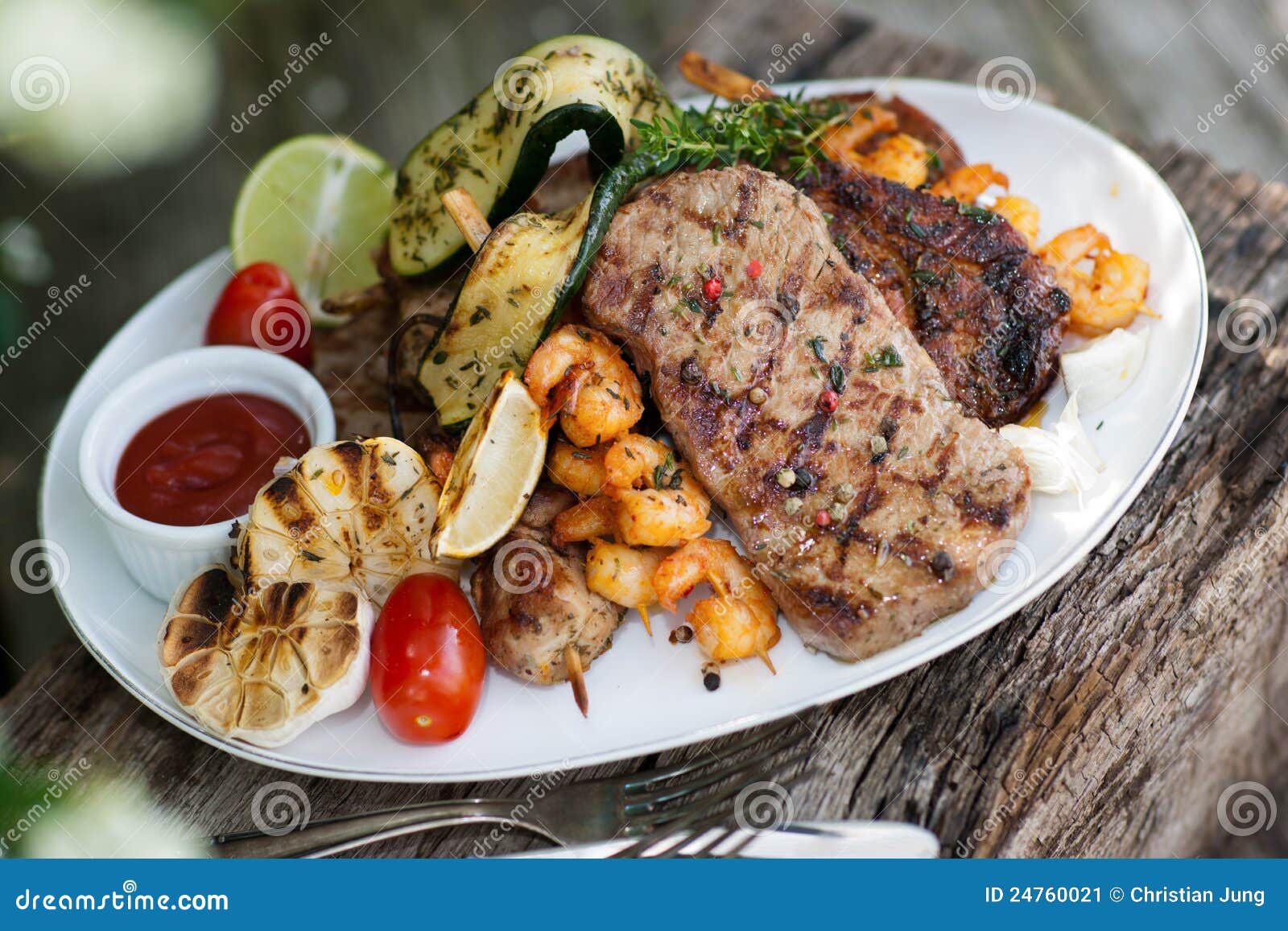 Mixed grill stock image. Image of garlic, beef, zucchini - 24760021