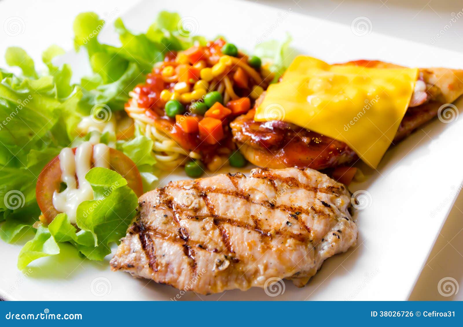 Mixed grill meat stock photo. Image of medium, grill - 38026726