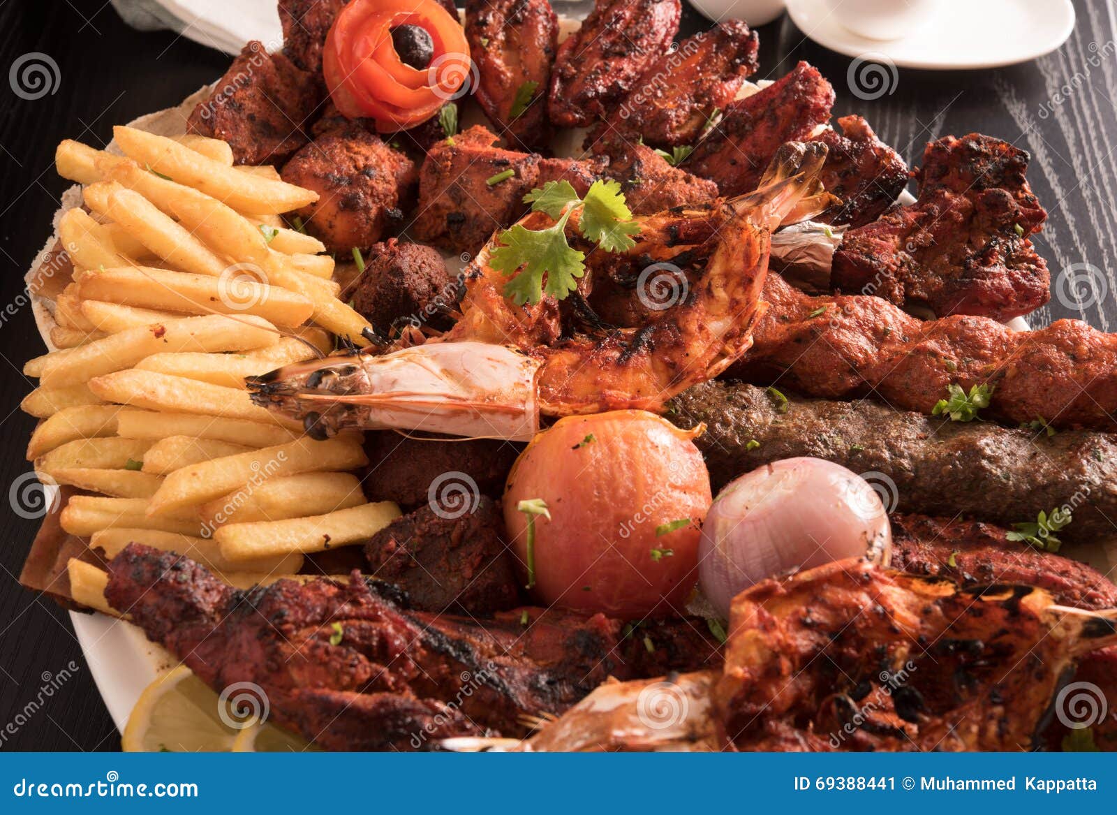 Mixed Grilled meat stock image. Image of beef, grilled - 69388441
