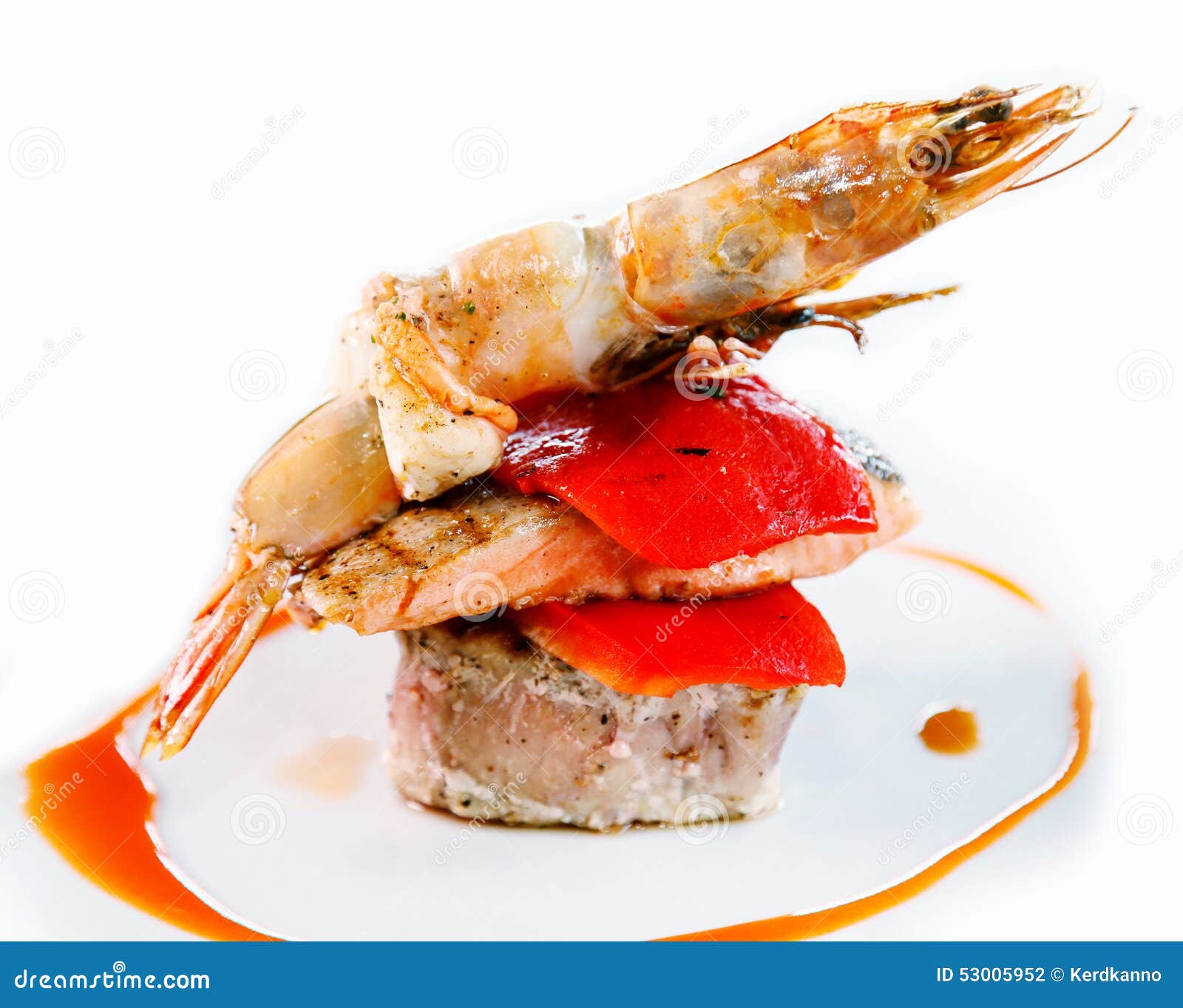 Mixed grilled seafood. stock photo. Image of fresh, seafood - 53005952