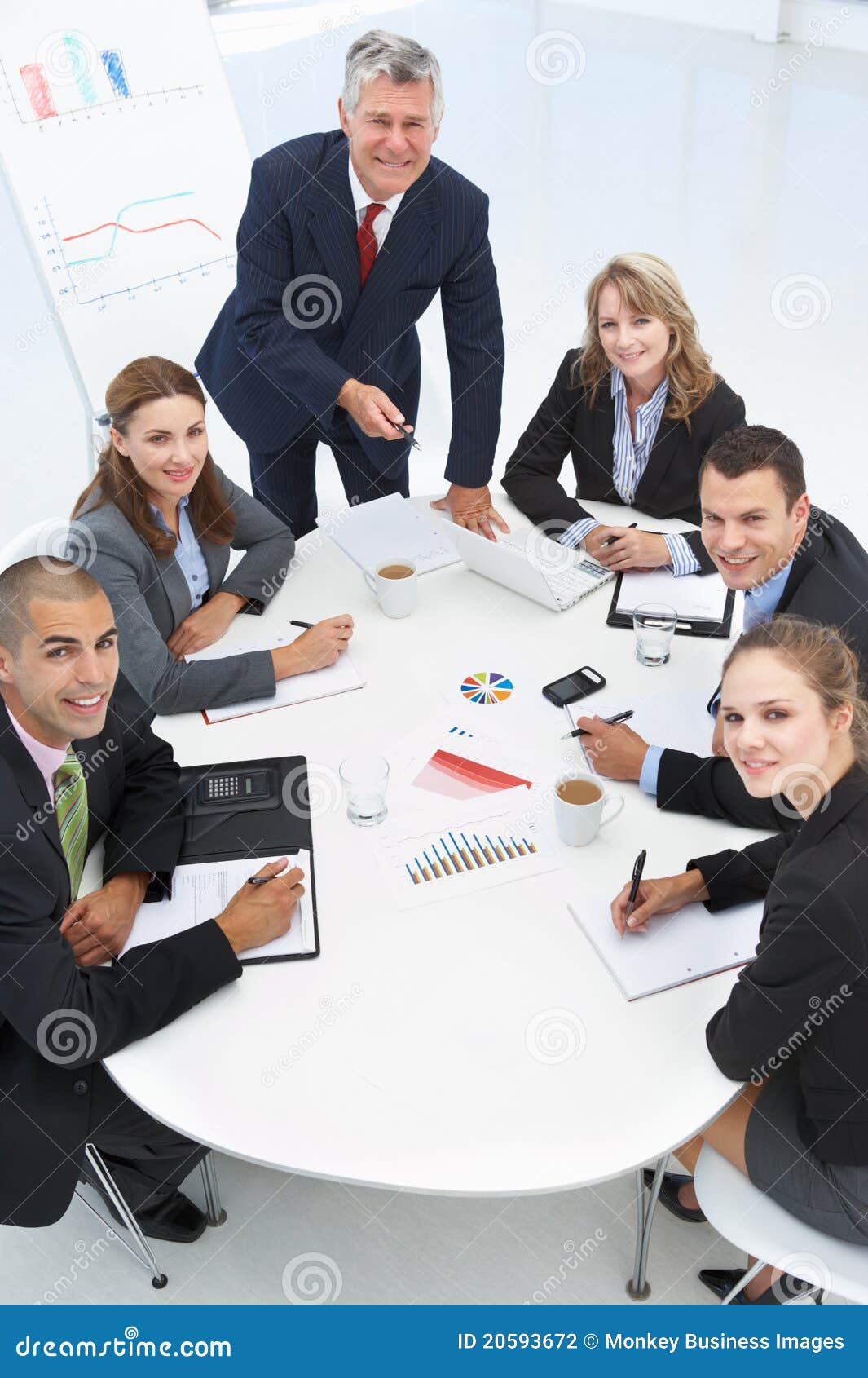 Mixed Group in Business Meeting Stock Photo - Image of caucasian ...