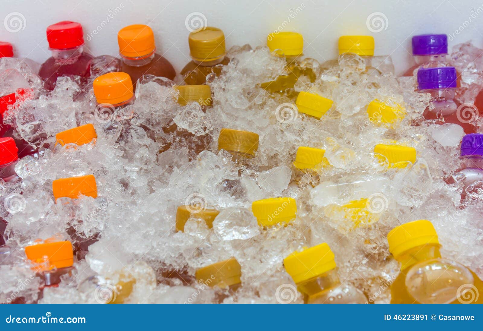 Mixed Ice Cold Juice Bottle Stock Image - Image of refreshment, cube ...