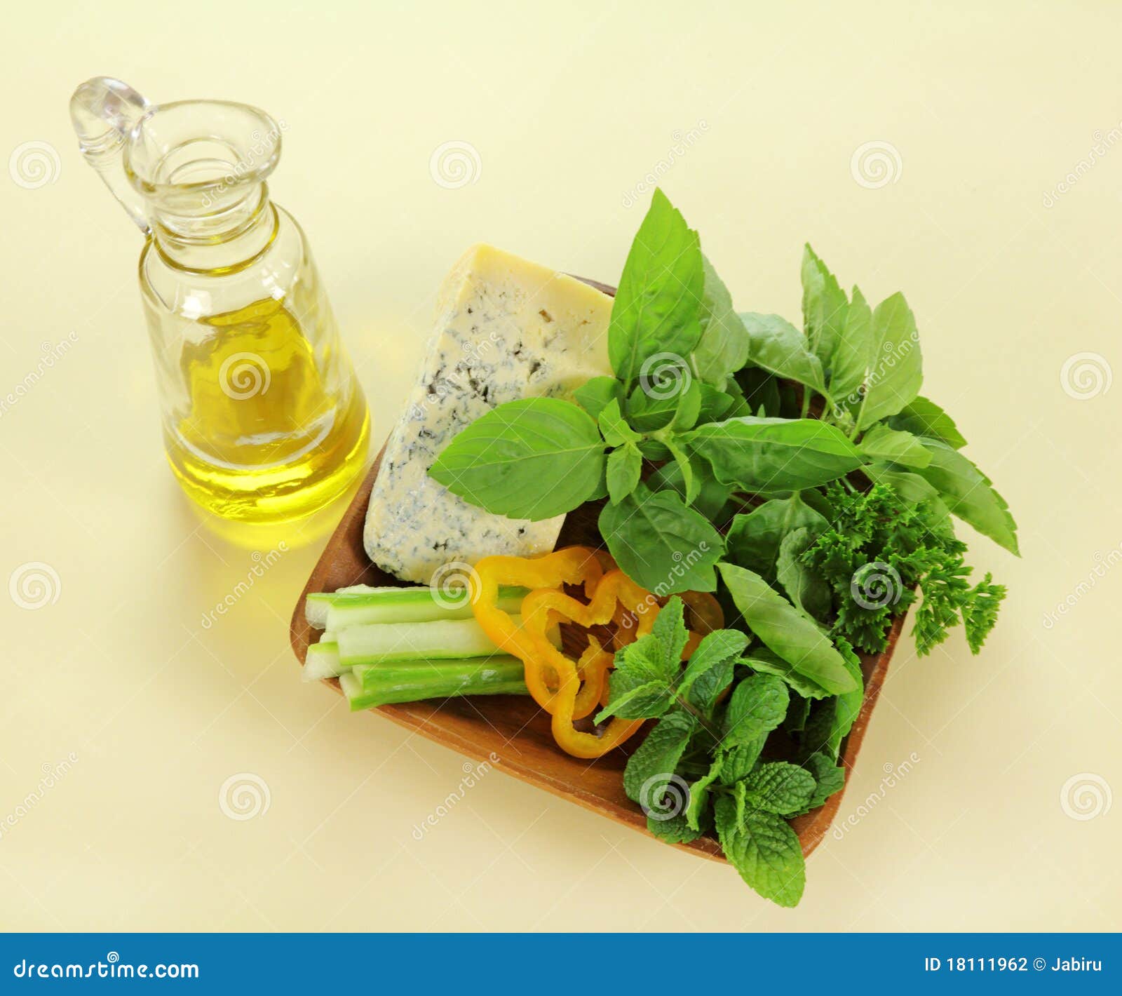 Mixed Leaf Salad stock photo. Image of peppers, cucumber - 18111962