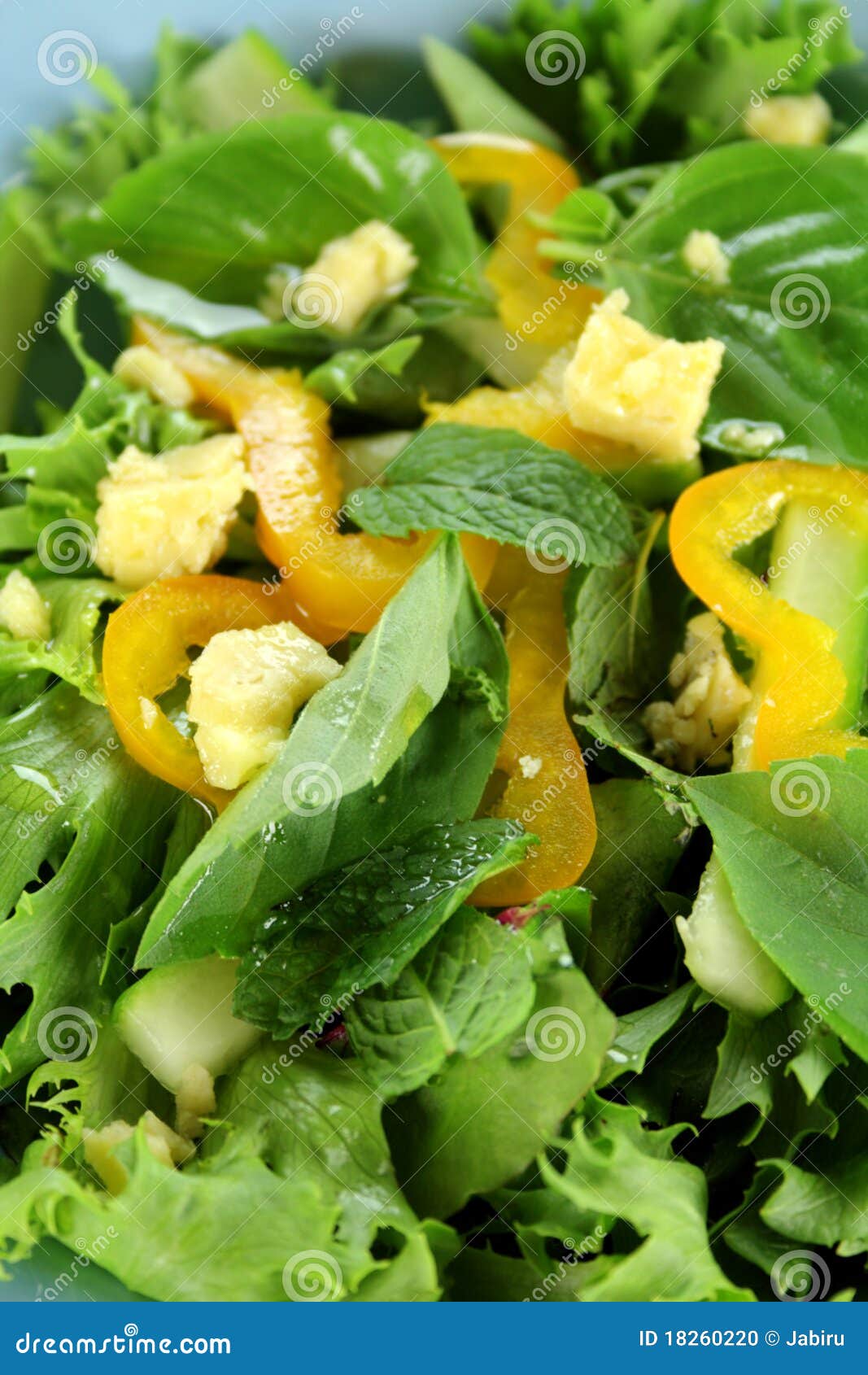 Mixed Leaf Salad stock photo. Image of mesclun, natural - 18260220