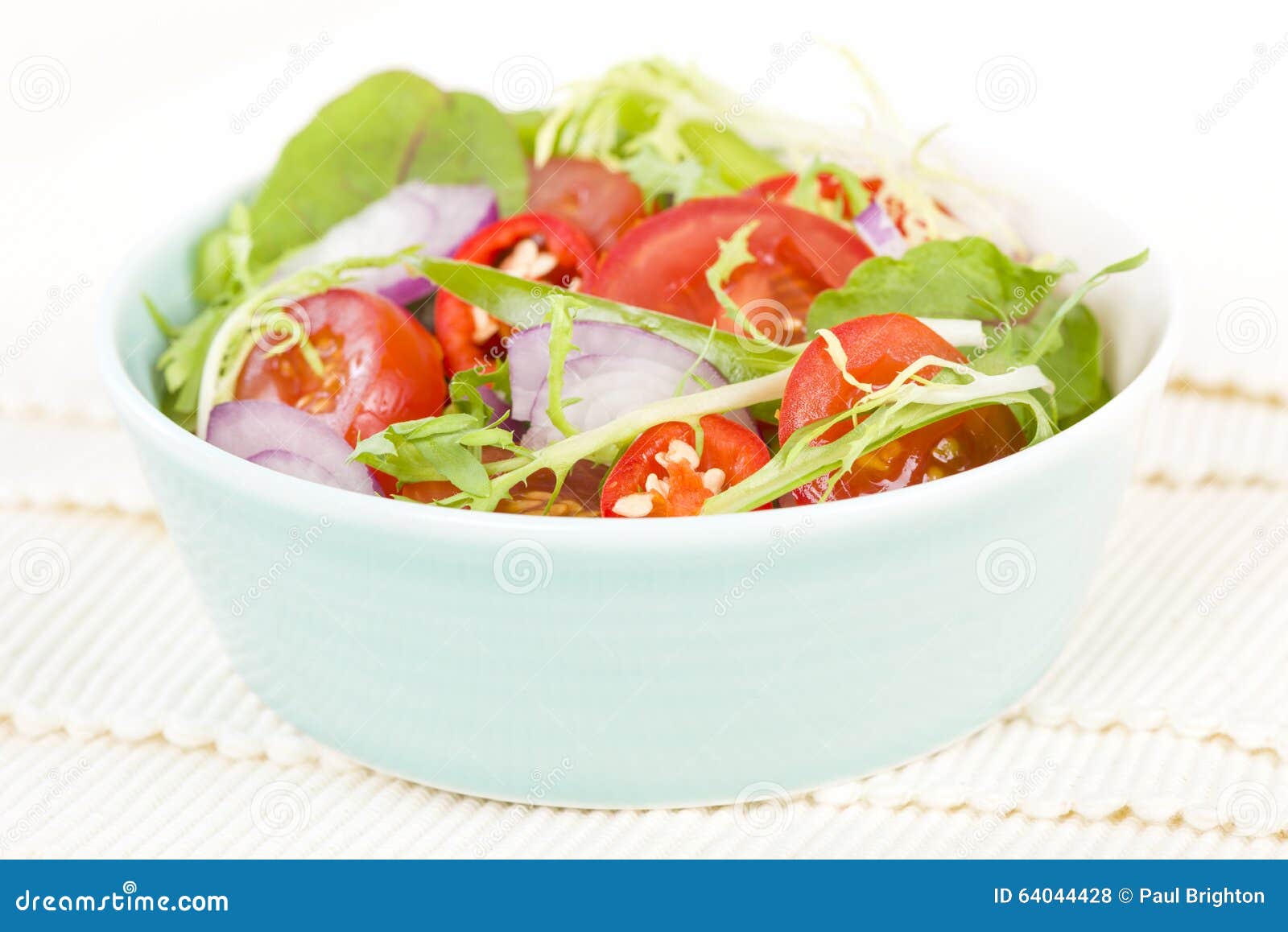 Mixed Leaf & Vegetable Summer Salad Stock Photo - Image of healthy ...