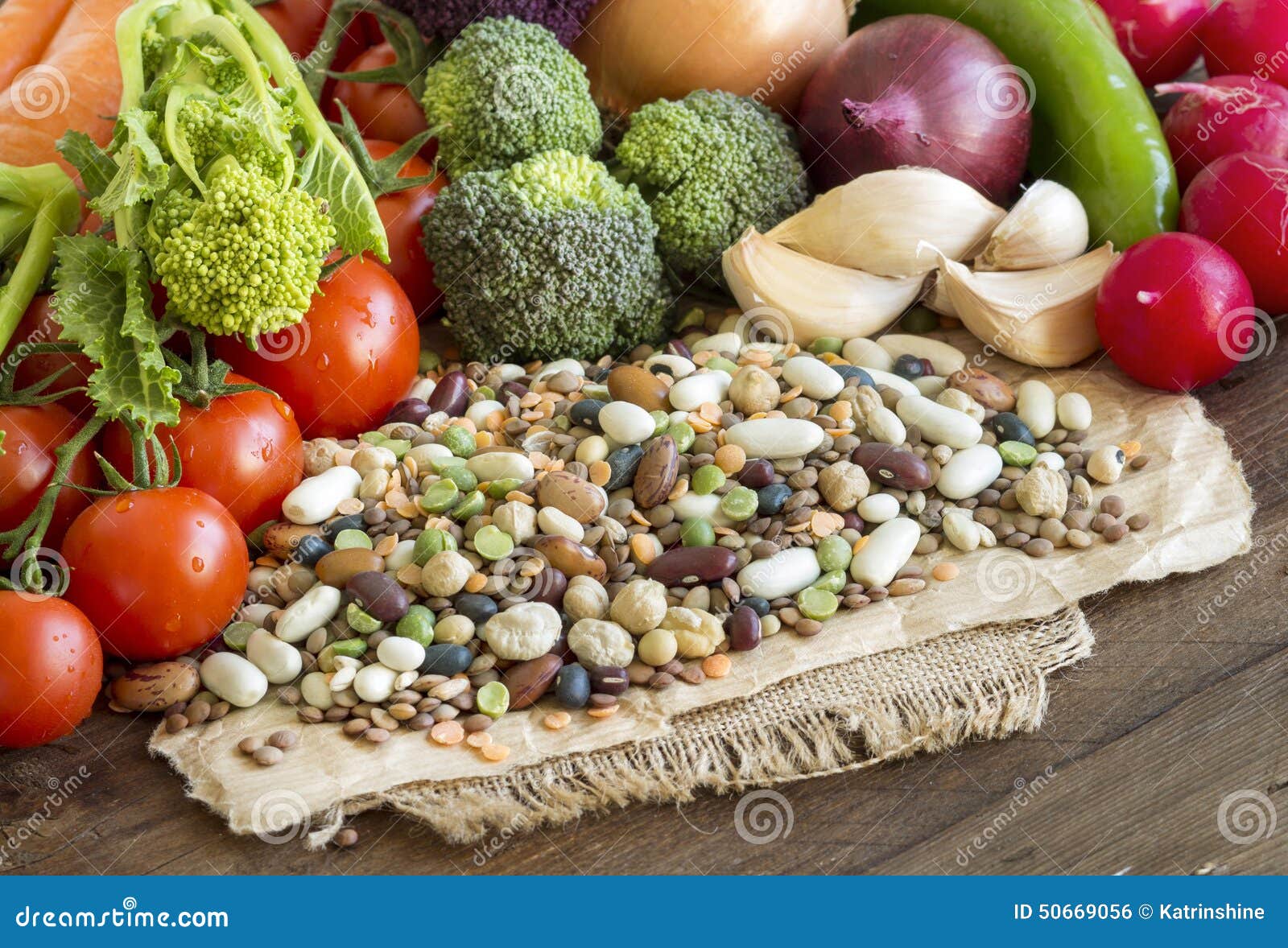 Mixed Legumes and Vegetables Stock Photo - Image of dried, chickpea ...
