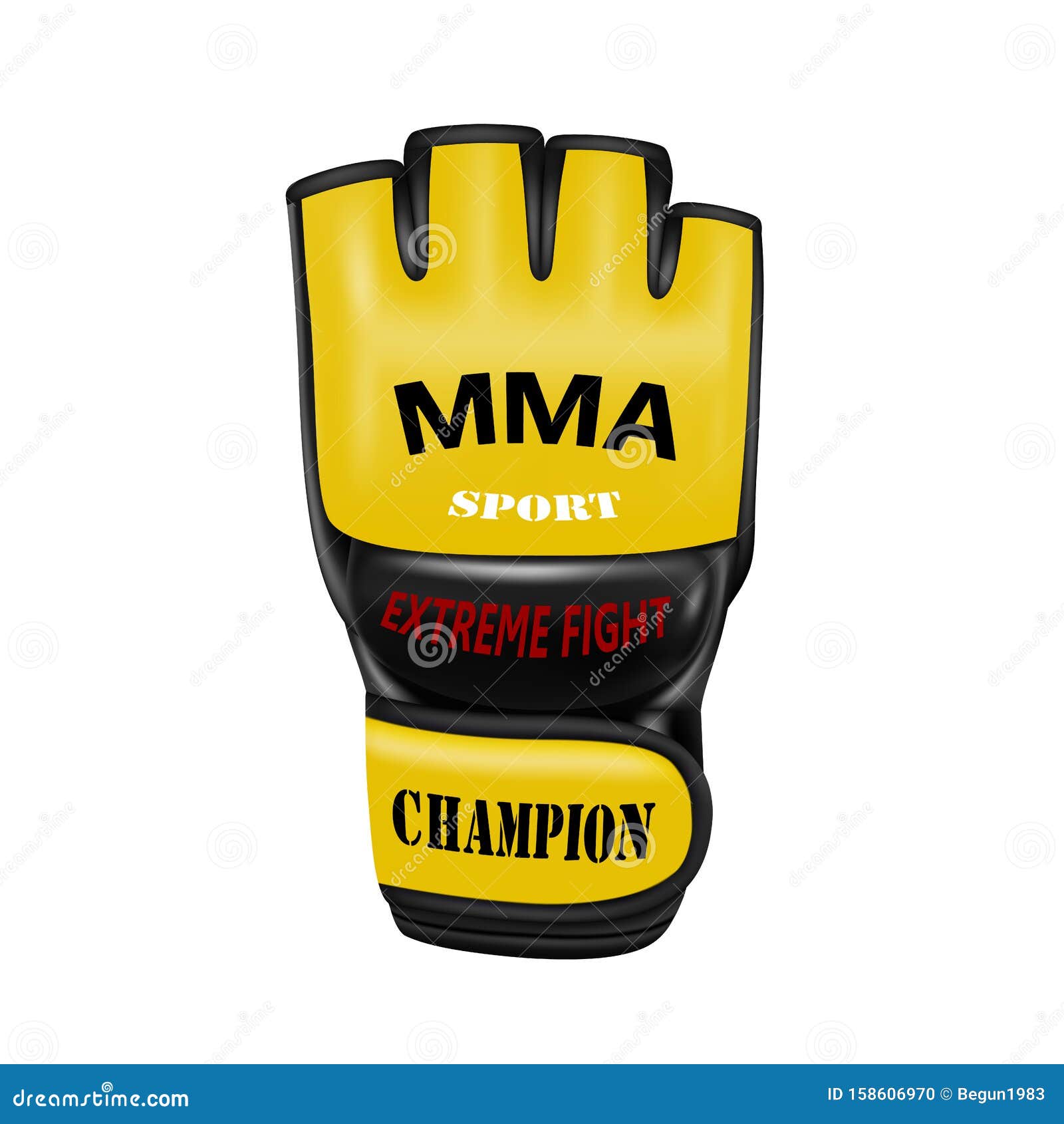 Mixed Martial Arts Gloves in Vector.MMA Gloves in Vector. Stock Vector ...