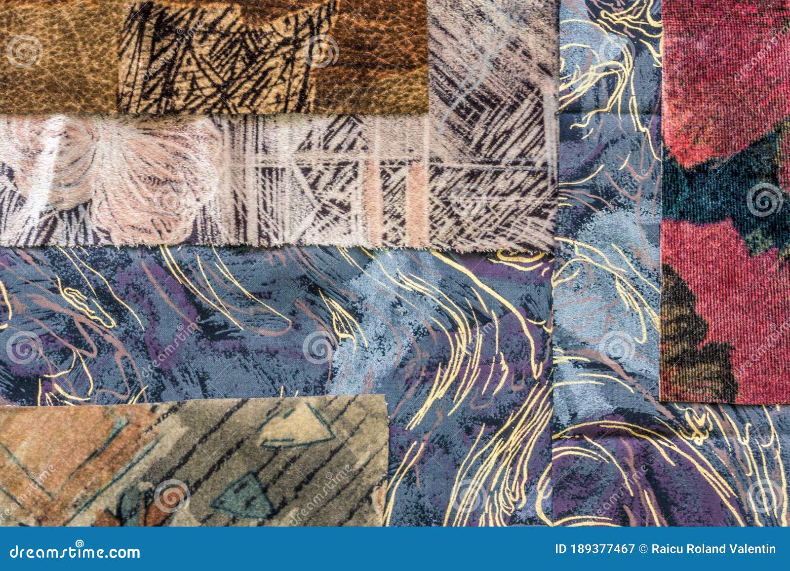 Mixed Materials with Pattern Stock Image - Image of cloth, canvas ...